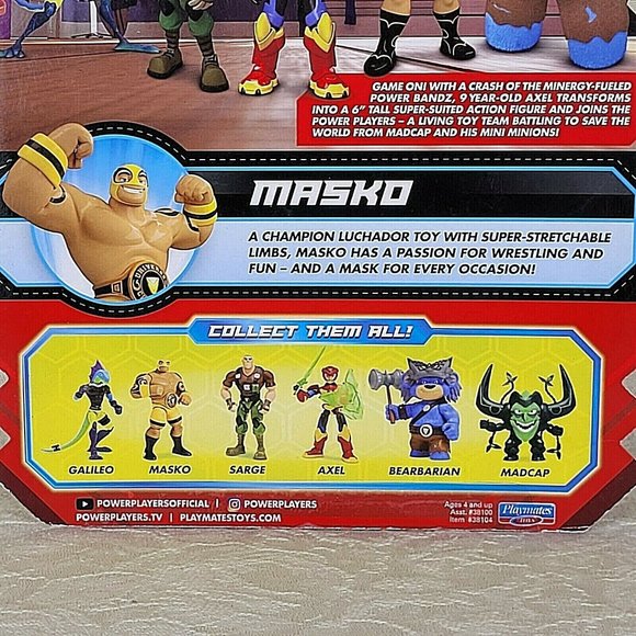Playmates Toys | Toys | Zag Heroez Masko Power Players Action Figure ...
